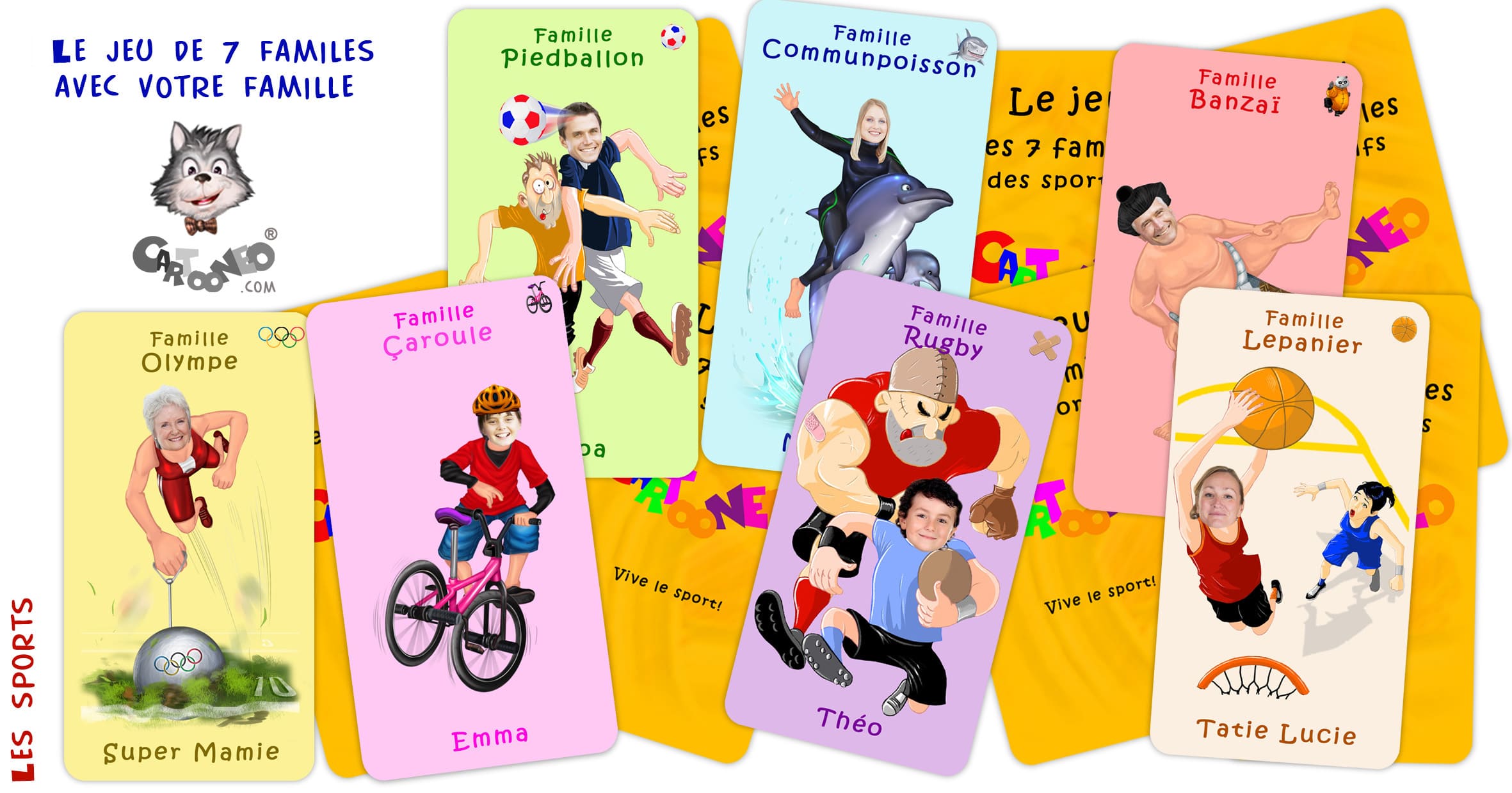 Jeu de 7 familles personnalisé - Sports
