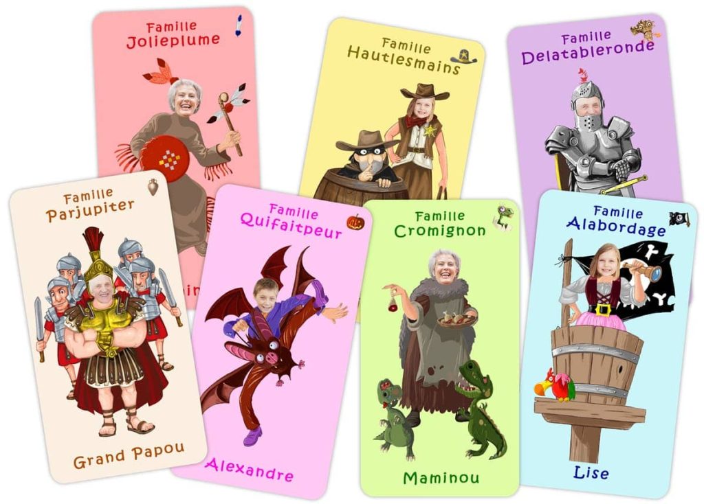 Jeu de 7 familles personnalisé - Déguisés