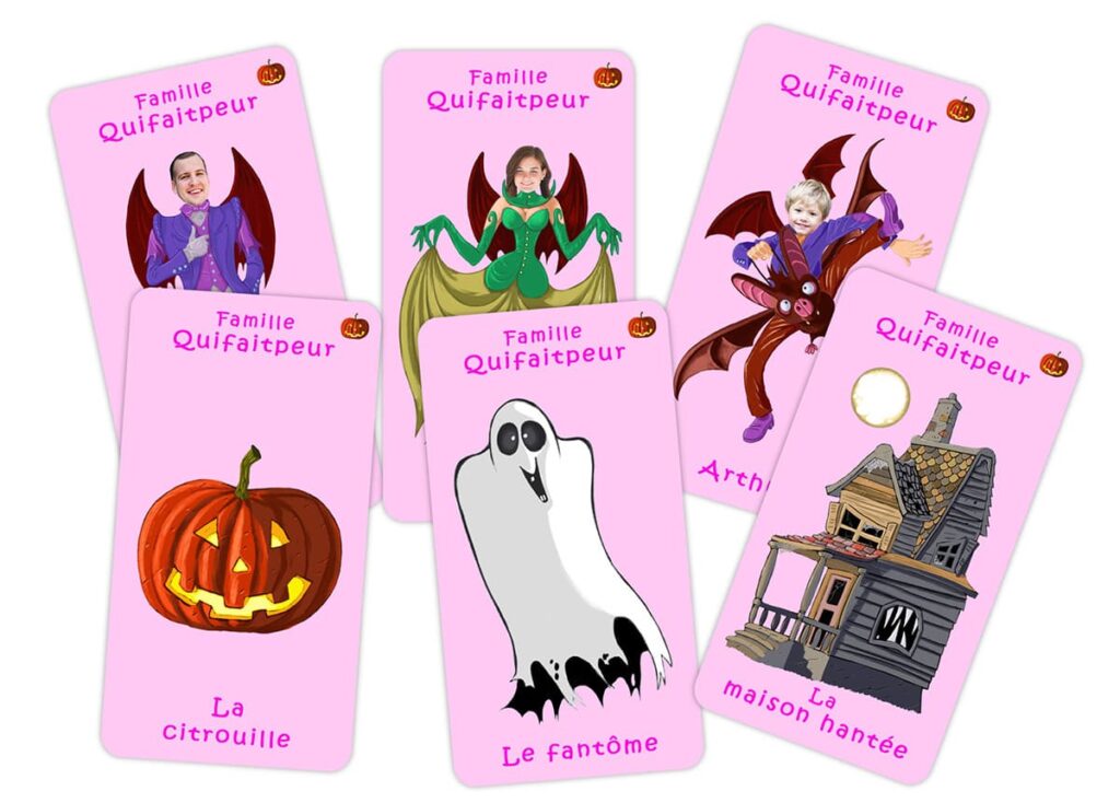 Jeu de 7 familles personnalisé - Déguisés