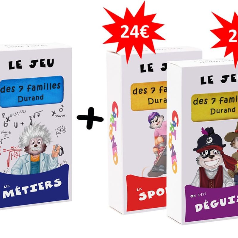 Jeu de 7 familles personnalisé - Les métiers