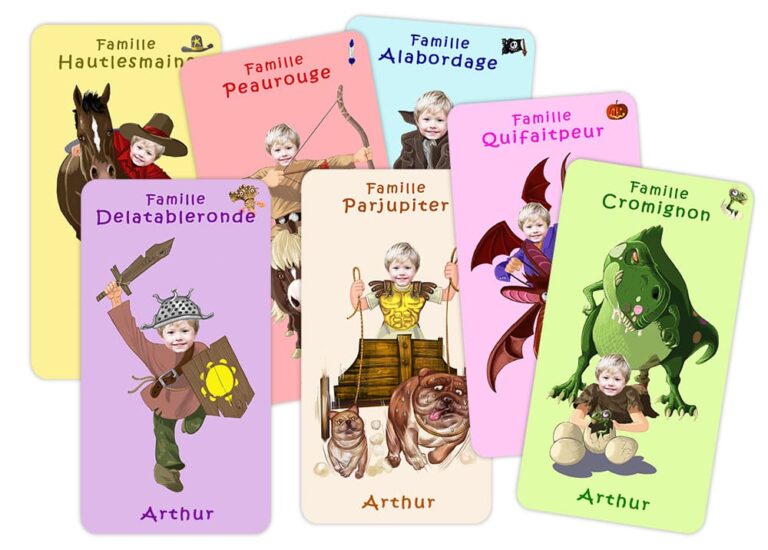 Cartes personnalisées - Jeu de 7 familles