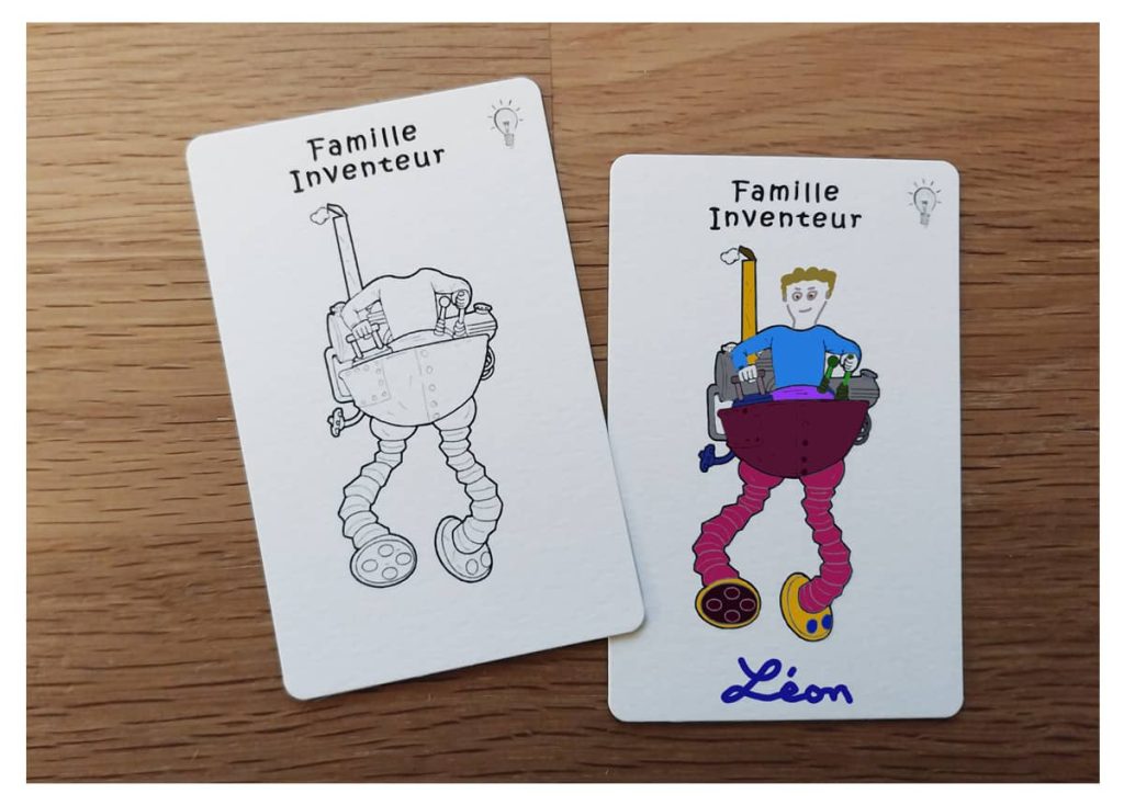 Jeu de carte à créer - Coloriage de cartes